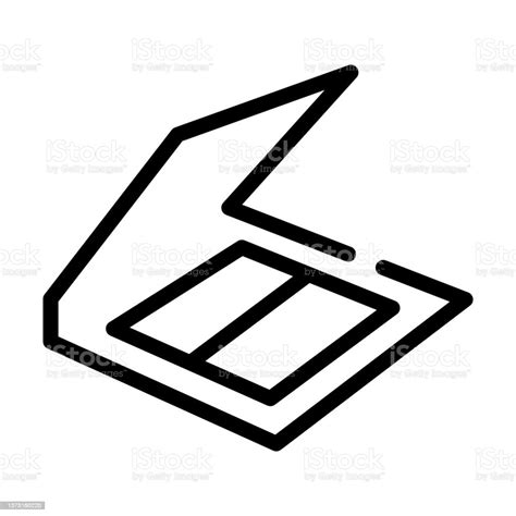 스캐너 얇은 선 아이콘 장비 배달 및 물류 개념에서 의료 선형 아이콘 절연 개요 기호 웹 디자인 및 앱에 대한 벡터 그림 기호 요소입니다 0명에 대한 스톡 벡터 아트 및