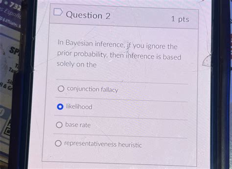 Solved Question 21ptsin Bayesian Inference If You Ignore