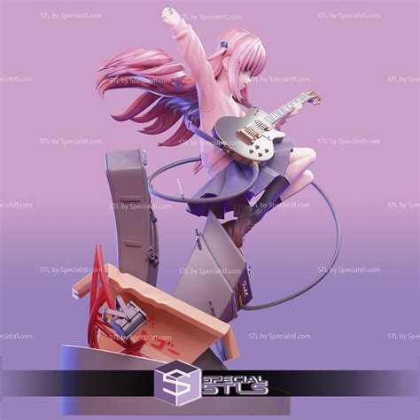 Hitori Gotoh In Action Ready To D Print Bocchi The Rock SpecialSTL