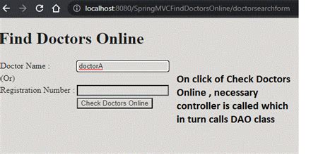 Spring MVC Sample Project For Finding Doctors Online With MySQL