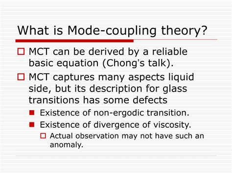 Ppt Field Theory Of Glass Transition Powerpoint Presentation Free