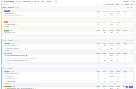 11 Free Multiple Project Tracking Templates Clickup