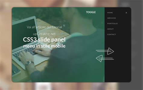 Css3 Slide Panel Tutorial Su Come Realizzare Un Menu Stile Mobile
