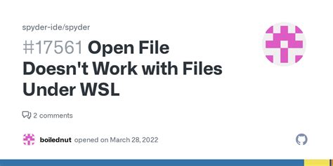 Open File Doesnt Work With Files Under Wsl · Issue 17561 · Spyder Ide