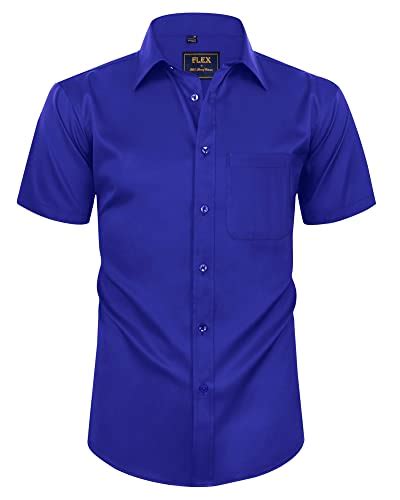 I Tested The Versatility And Style Of A Royal Blue Men S Short Sleeve Dress Shirt Here S Why