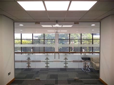 Interior Frameless Glass Double Doors For Eagle Installations Limited In Old Trafford