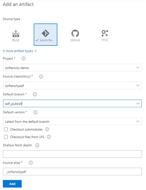 creating ci for adf with azure devops softensity