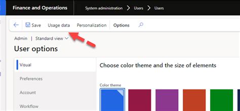 how to reset usage data in dynamics 365 finance and operations