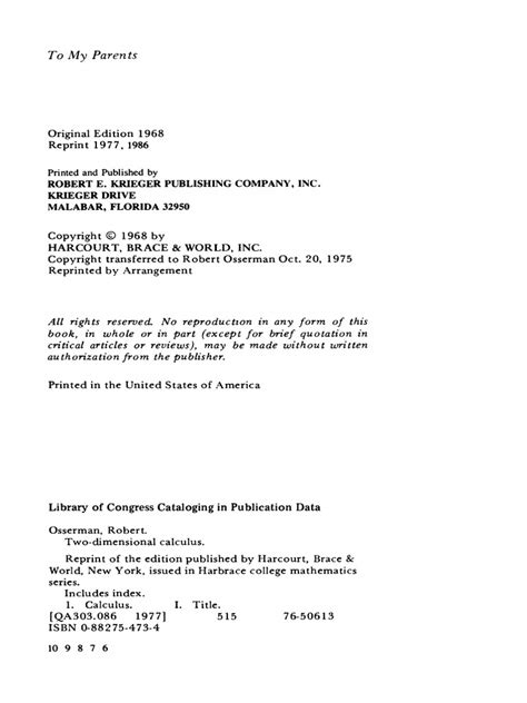 4 Two Dimensional Calculus Pdf