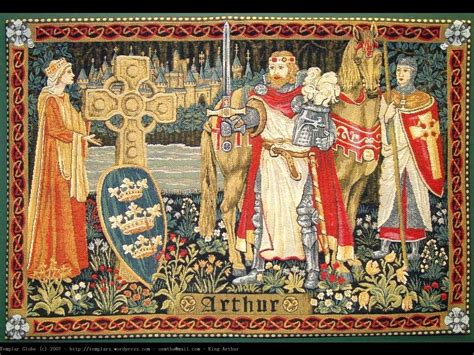 Tapestry Of King Arthur King Arthur Medieval Tapestry King Arthur