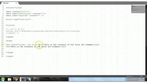 Html Tutorial 16 Html Div Element Youtube