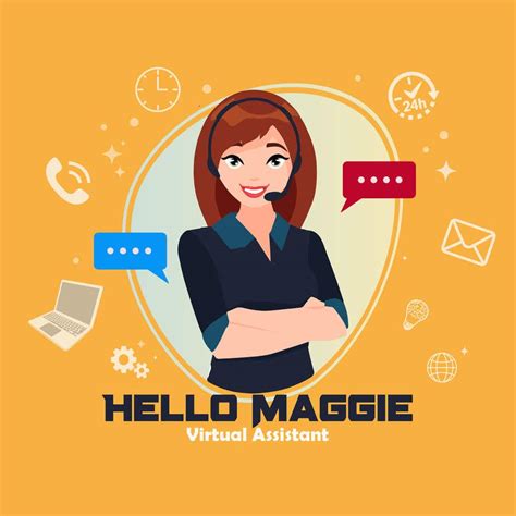 Create A Female Virtual Assistant Chatbot Auto Responder Icon Freelancer