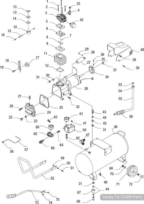 Husky 26 Gallon Air Compressor Parts At Ralph Rutter Blog