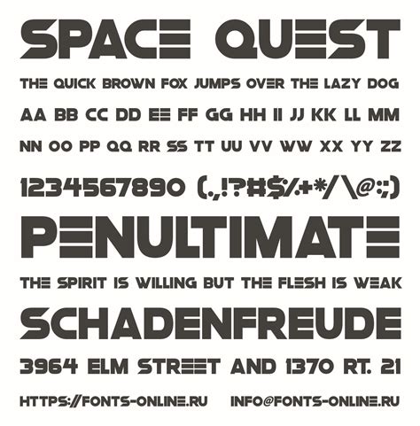 Space Quest Font