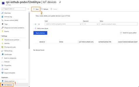 Iot Hub Registering A Device Azure Iot Hub Demo
