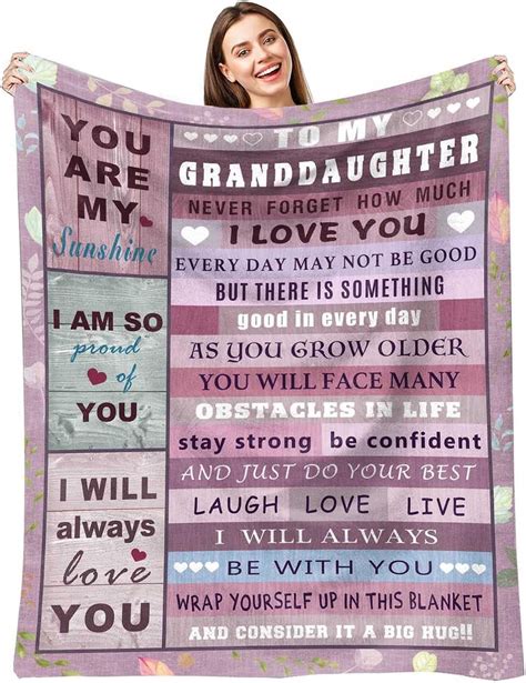Granddaughter Blanket 60x50granddaughter Ts From Grandma