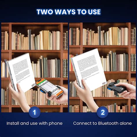 Upgraded Eyoyo Qr Bluetooth Barcode Scanner Wireless Back Clip Phone 1d 2d Bar Code Reader With