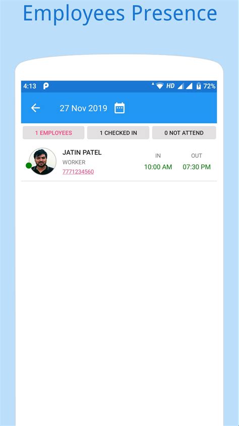 Online Attendance Android Source Code By Gabsinfotech Codester