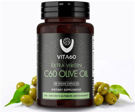 Vita60 C60 Olive Oil Capsules Age Defying Vitality And