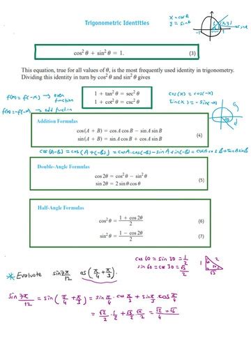 Trigonometric Identities Calculus Thomas Calculus Free Download