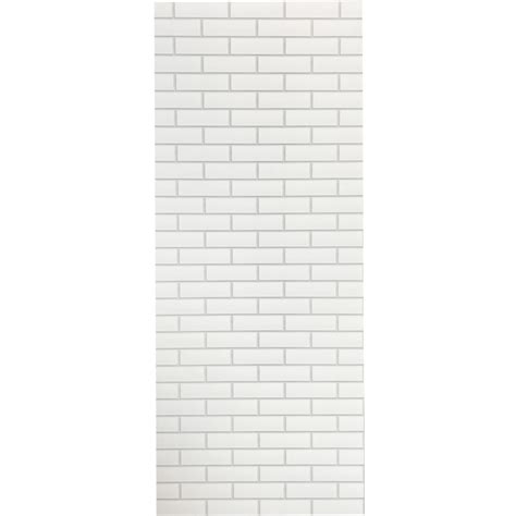 London Matt Tile Premium White Waterproof Shower Panel 1 Metre Wet