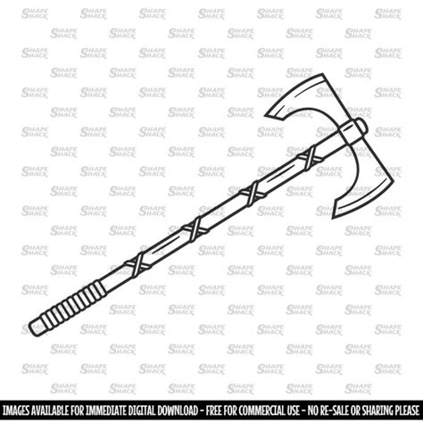 Viking Axe Silhouette