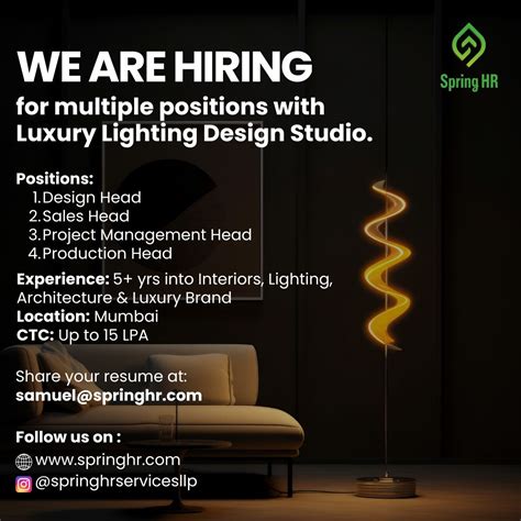 spring hr services llp on linkedin luxurybrands interiordesigns lightingsolutions