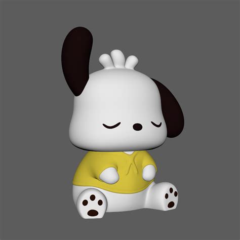 Stl File Pochacco Bobblehead 🐱 Obj・3d Printing Template To Download・cults