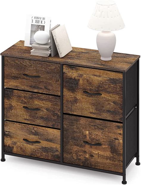 Cgpn 5 Ladekast Brede Opbergkast Dressoirs Opslag Vintage Kast Unit Dressoir Organizer
