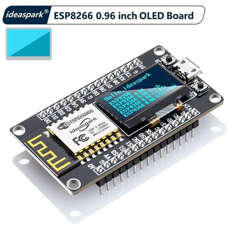 Nodemcu Esp8266 Development Board 0 96 Oled Display For Arduino Micropython Ebay