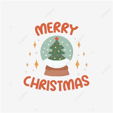 손으로 그린 휴일 장식으로 메리 크리스마스 레터링 별 선물 축제 인사 Png 일러스트 및 벡터 에 대한 무료 다운로드