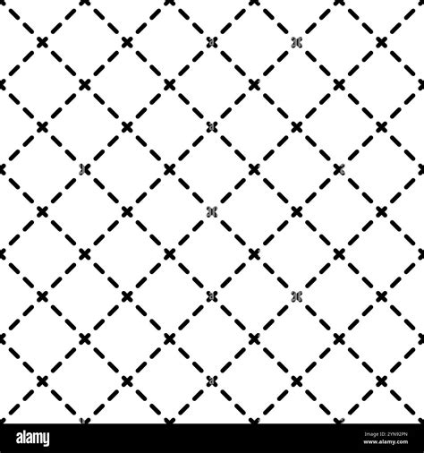 Dashed Rhombus Geometric Seamless Pattern Dash Diagonal Cross Line Seamless Pattern Diagonal