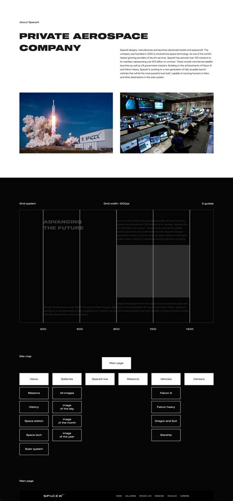 Spacex Redesign Ui And Ux Behance