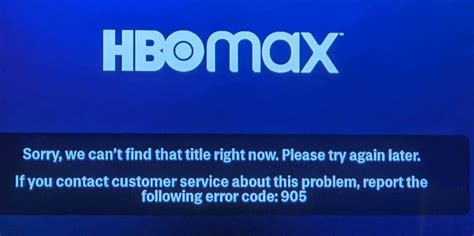 How To Fix Hbo Max Error Code 905 Easy Guide 2025