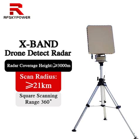 21km Low Altitude Security Detection Anti Fpv Uav Drone Radar Detector Radar Detector And
