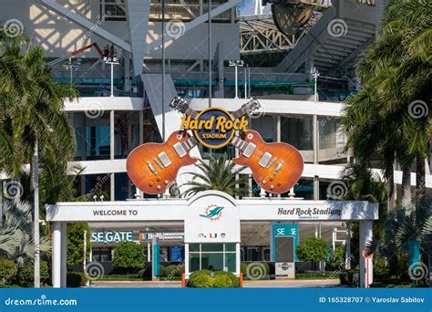 Main Entrance To Hard Rock Stadium Of The Miami Dolphins Hard Rock