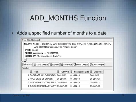 Ppt Oracle 11g Sql Powerpoint Presentation Free Download Id4214895