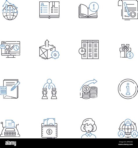 Risk Management Line Icons Collection Mitigation Analysis Assessment Planning