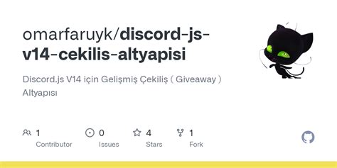 Github Omarfaruyk Discord Js V14 Cekilis Altyapisi Discord Js V14 Için Gelişmiş Çekiliş