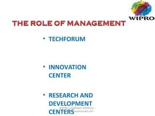 Wipro Profile PPT Business Business And Finance