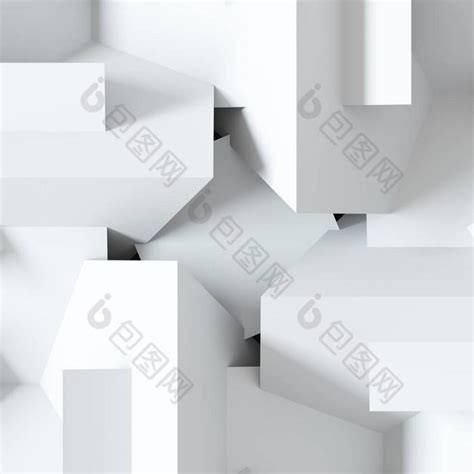 白色几何背景中心多方面的横幅白色的大抽象图片 包图网企业站