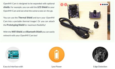 openmv cam smart camera image processing color recognition machine