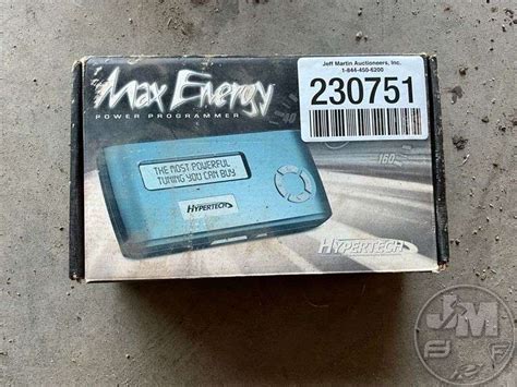 HYPERTECH MAX ENERGY POWER PROGRAMMER Jeff Martin Auctioneers Inc