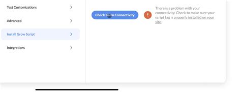 Grow Installation Script Error Journey