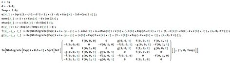 Numerical Integration Mathematica Nintegrate Problem Mathematica
