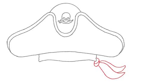 آموزش قدم به قدم نقاشی کودکانه کلاه دزد دریایی