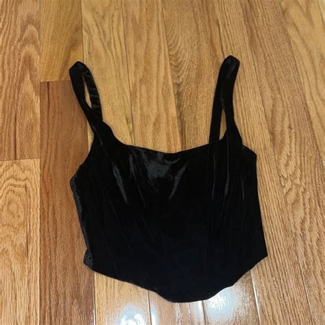 Ruby And Jenna Tops Ruby Jenna Black Velvet Corset Poshmark