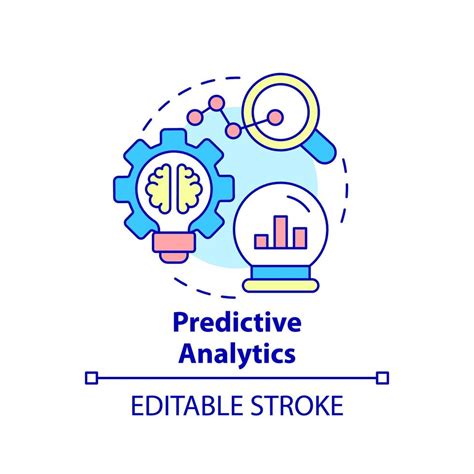 Predictive Analytics Concept Icon Automated Data Analytics Abstract