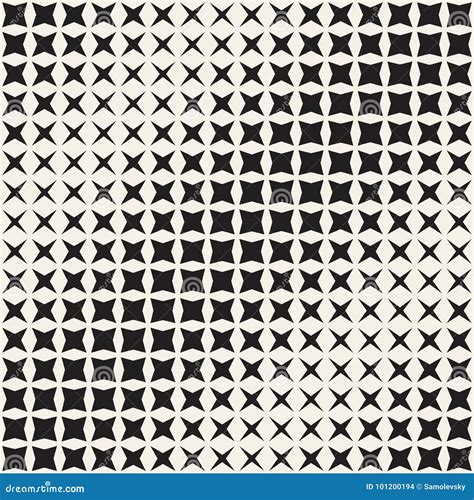 Geometric Seamless Star Shapes Pattern Halftone Gradient Effect