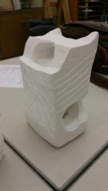 Subtractive Abstract Sculpture In Plaster Abstract Sculpture Intro To Art Sculpture